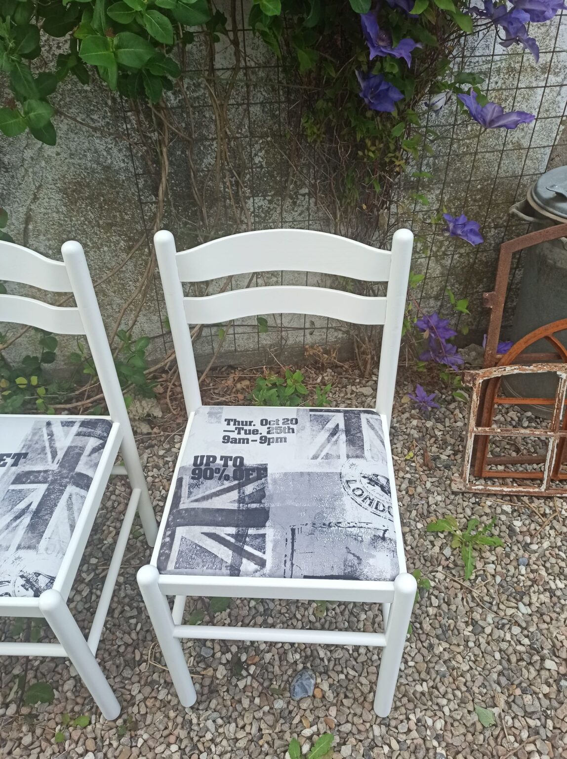 Stuhl Shabby Modern Vintage Upcycling Annette - jm-creative.dk