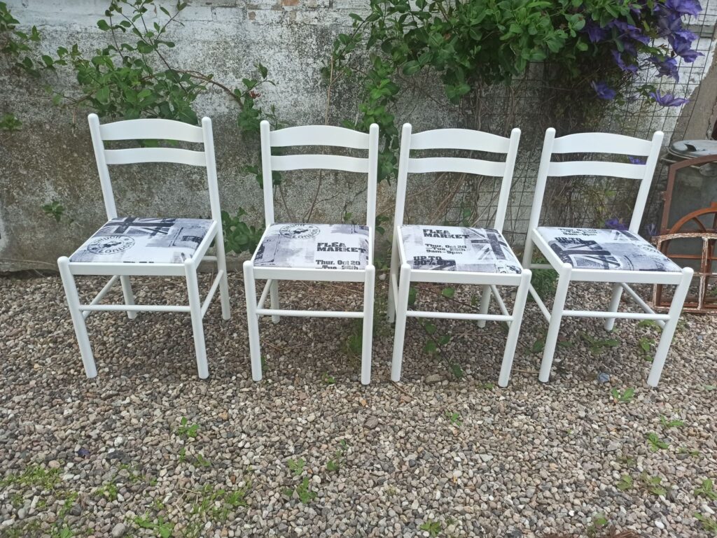 Stuhl Shabby Modern Vintage Upcycling Annette - jm-creative.dk