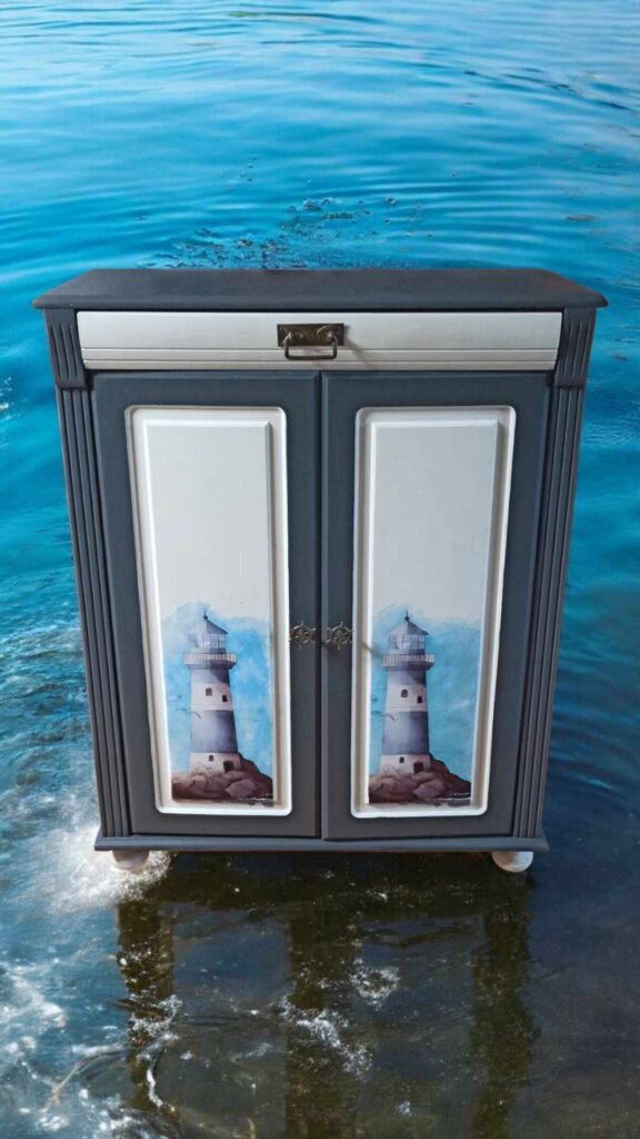 Vertiko Schrank Kommode Shabby Vintage Upcycling Sven - jm-creative.dk