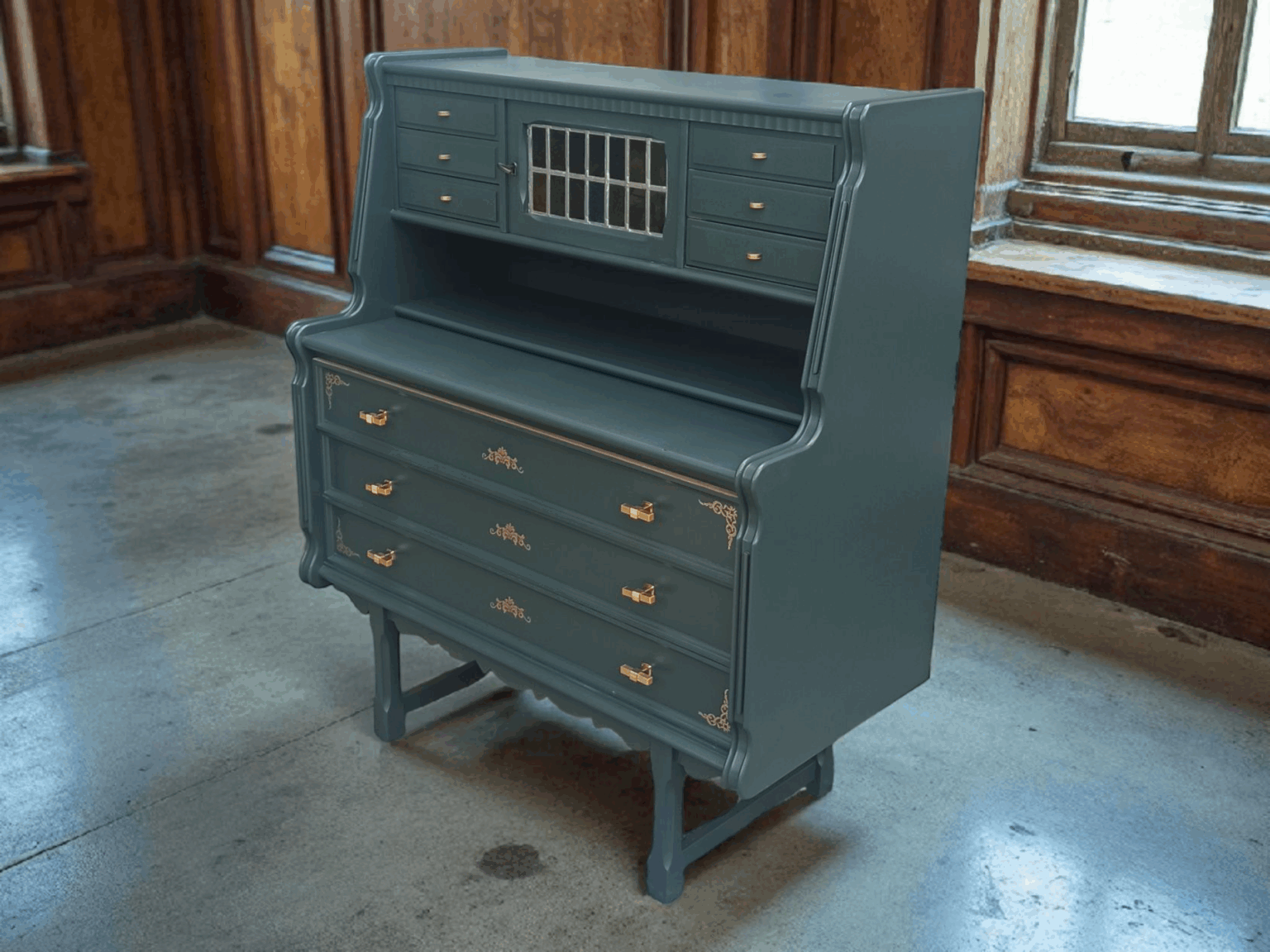 Sekretär Shabby Upcycling Gustav Kommode - jm-creative.dk